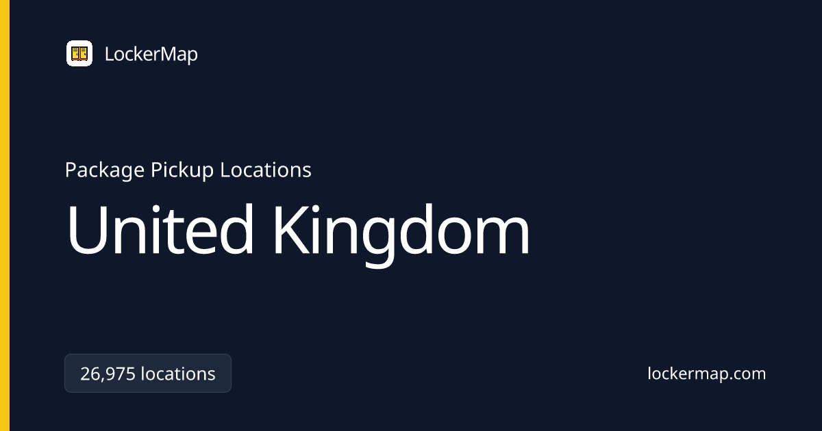 Package Pickup Locations in the United Kingdom | LockerMap