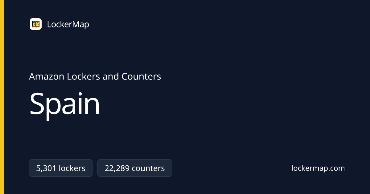 Amazon Lockers and Counters in Spain | LockerMap