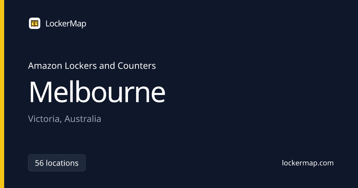 Amazon Lockers and Counters in Melbourne, Victoria | LockerMap