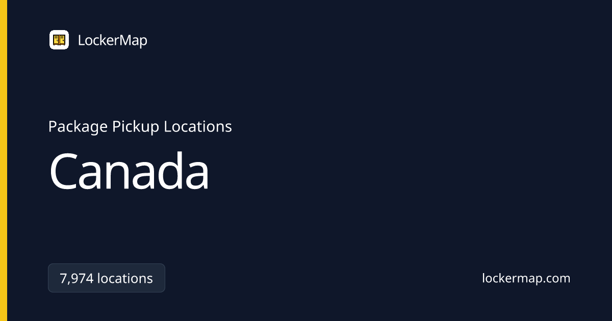 Package Pickup Locations in Canada | LockerMap