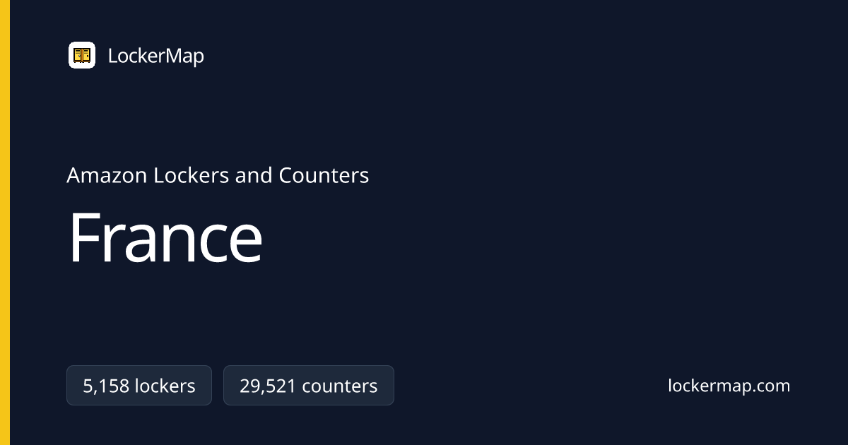 Amazon Lockers and Counters in France | LockerMap