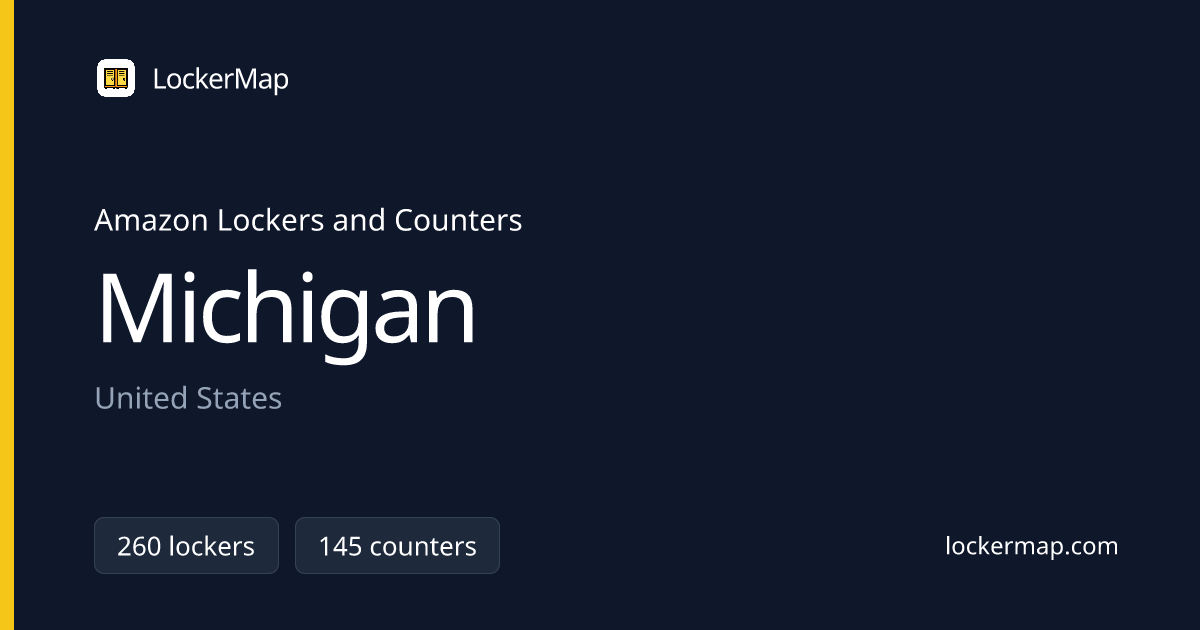 Amazon Lockers and Counters in Michigan | LockerMap