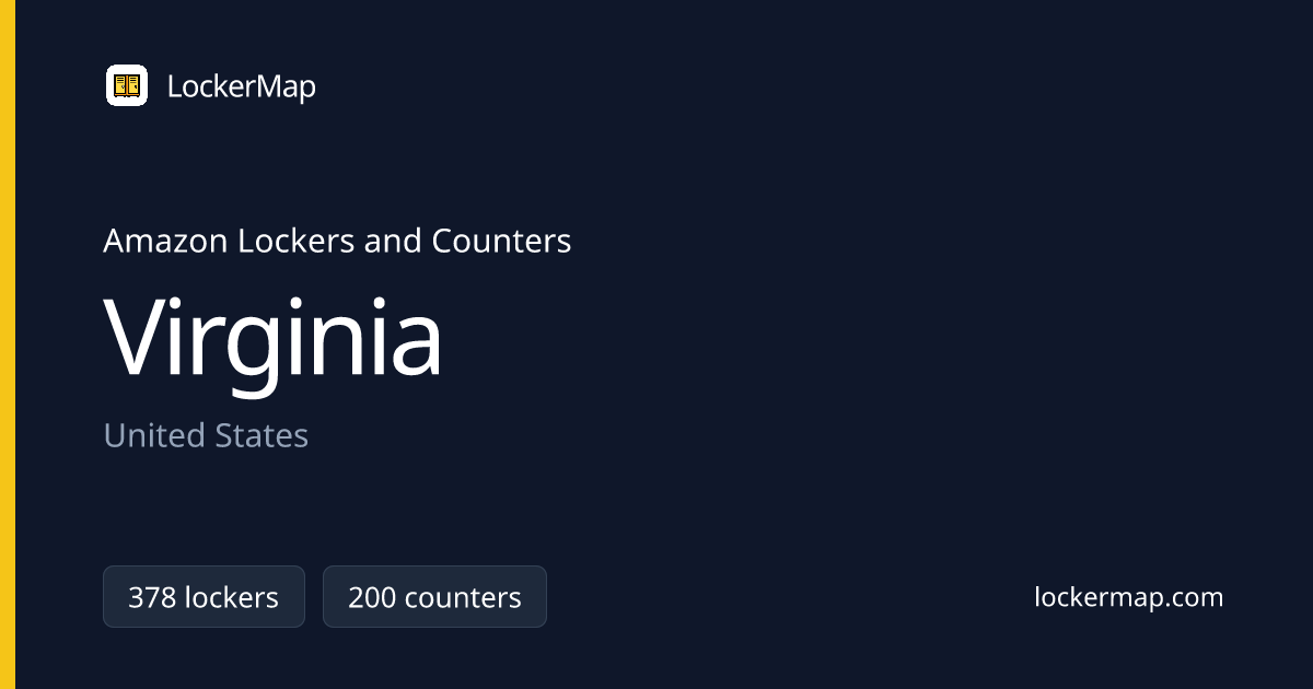 Amazon Lockers and Counters in Virginia | LockerMap